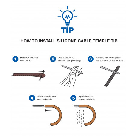 Cable Temple Tips